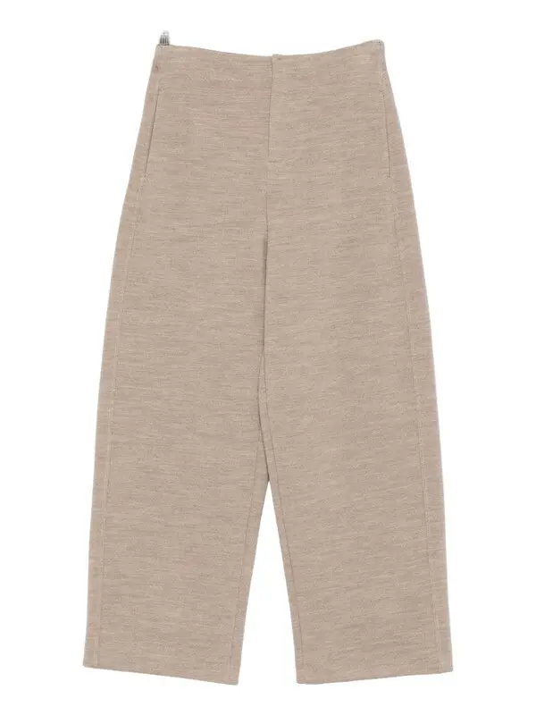 Max Mara Wool And Cotton Trousers - Multicolor