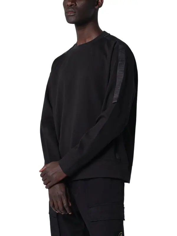 PARAJUMPERS Cotton Blend Logo Detail Sweatshirt - Black