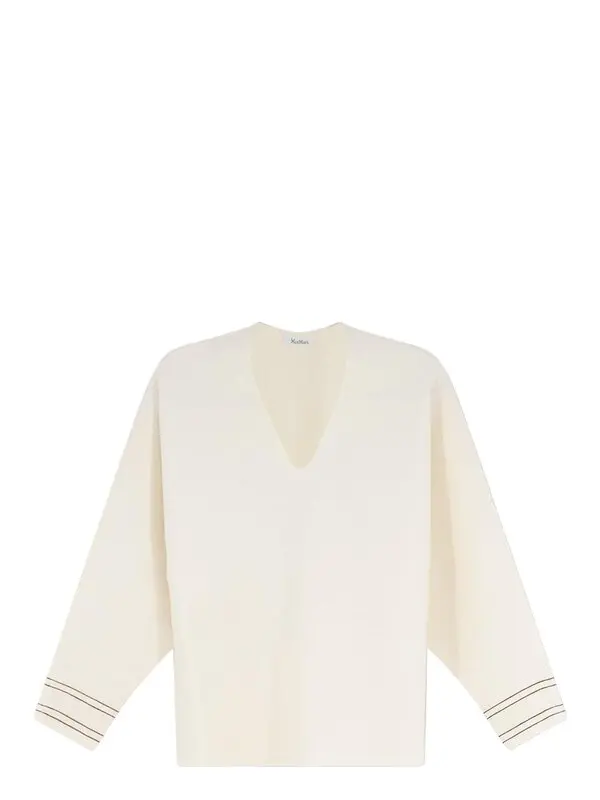 Max Mara Wool Blend Boxy Sweater - Multicolor