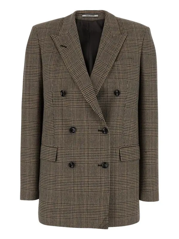 Tagliatore Jasmine Double-breasted Wool Blazer - Brown