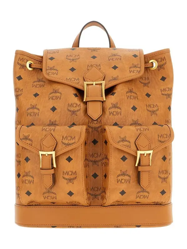Mcm Monogram Backpack - Multicolor