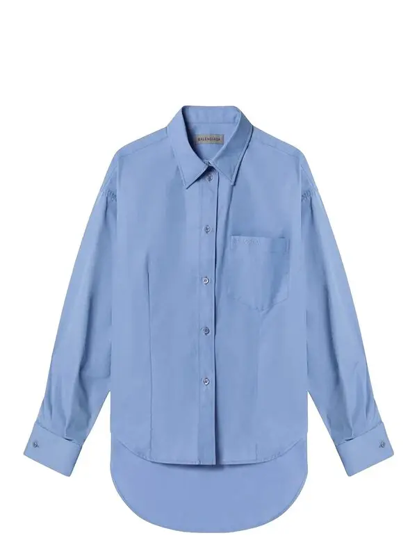 Balenciaga Cotton Classic Shirt - Blue