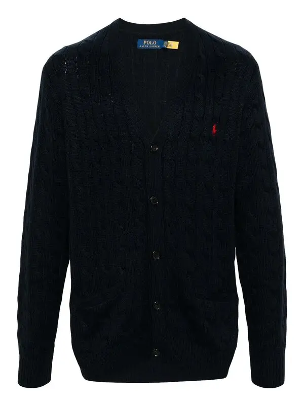 Polo Ralph Lauren Cable-knit Cotton Cardigan - Blue