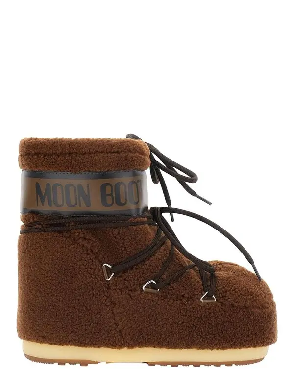 Moon Boot Icon Low Fleece Snow Boots - Brown