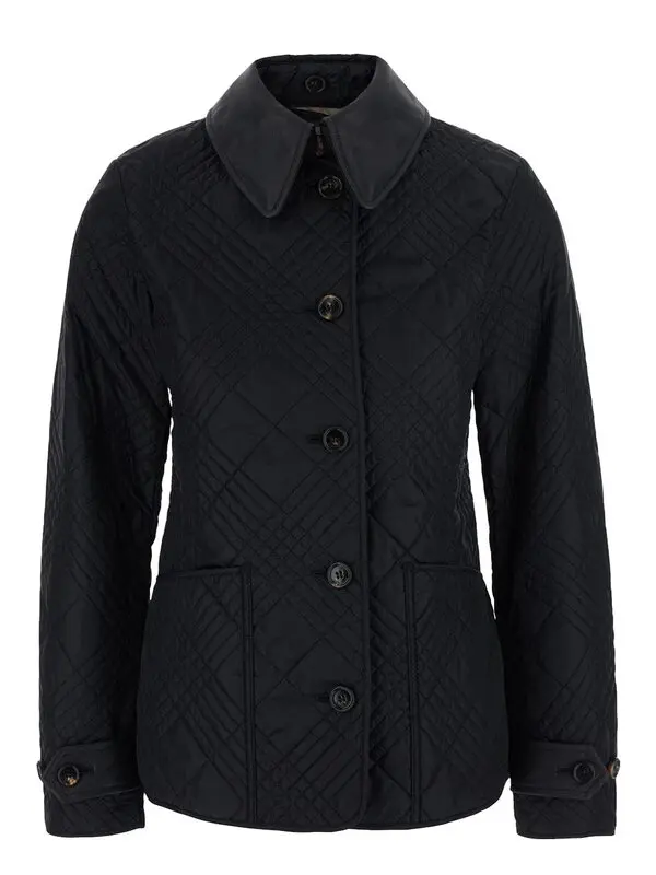 Burberry Fernleigh Quilted Tech Fabric Jacket - Multicolor
