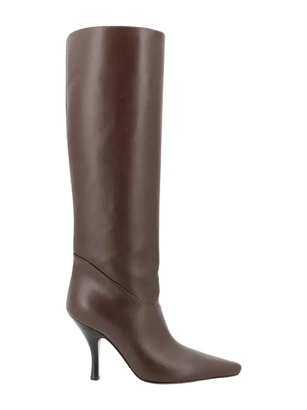 Paris Texas Rose Leather Boots - Multicolor