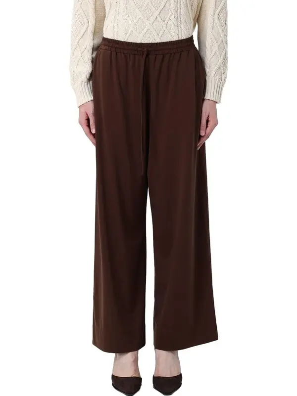 Max Mara Lyocell Blend Palazzo Trousers - Brown