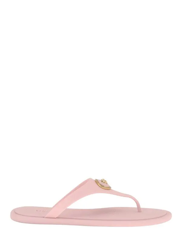 Versace Rubber Thong Sandals - Pink