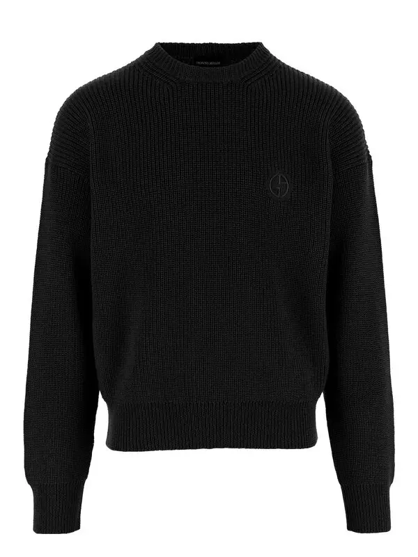 Giorgio Armani Virgin Wool Pullover - Black