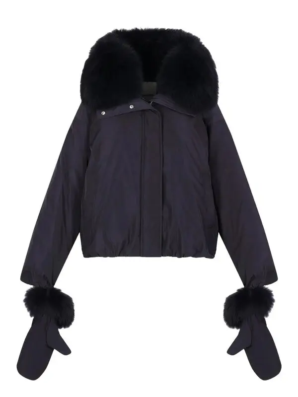 YVES SALOMON Down Jacket - Blue