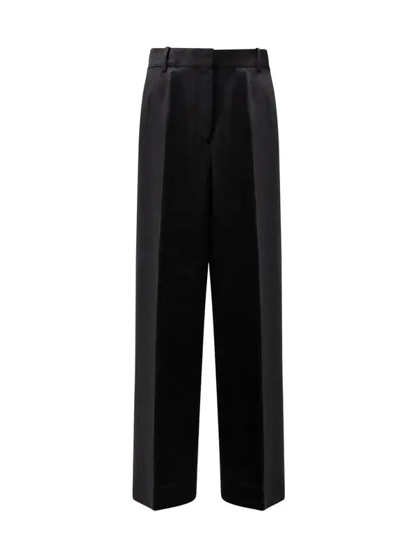 TOTEME Viscose And Wool Trousers - Black