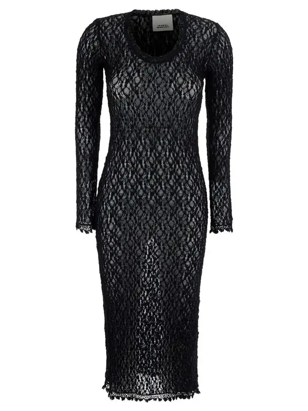 Isabel Marant Étoile Belsane Lace Long Dress - Multicolor