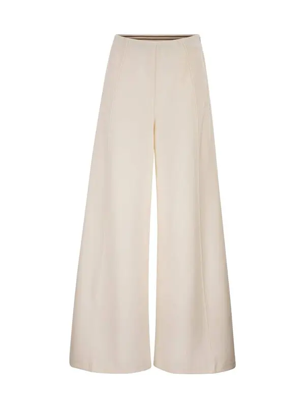Max Mara Scuba Jersey Trousers - Cream