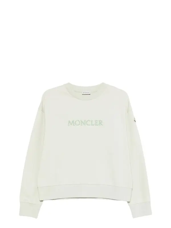 Moncler Cotton Logo Sweatshirt - Green