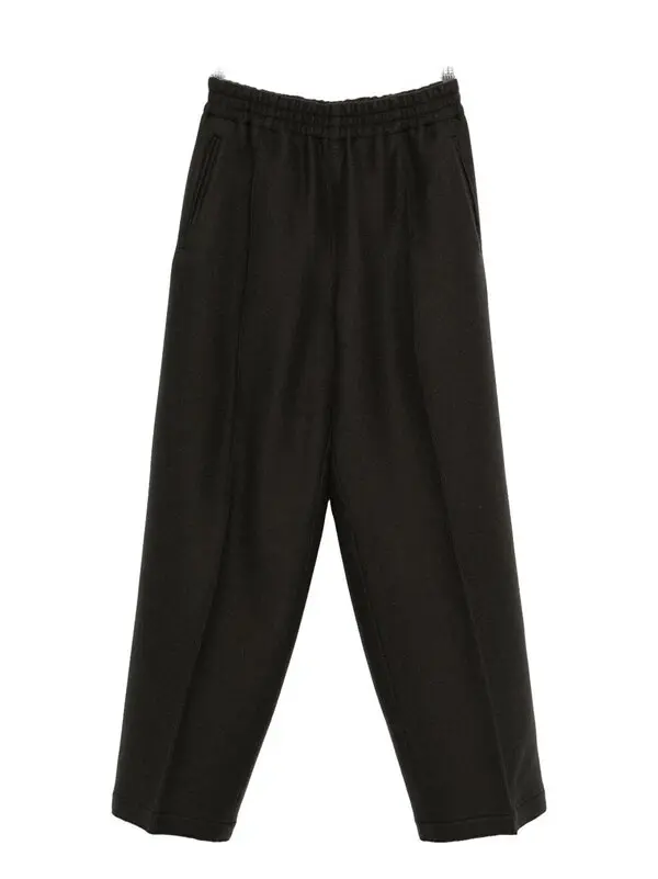 AMI Paris Wool Wide-leg Trousers - Multicolor