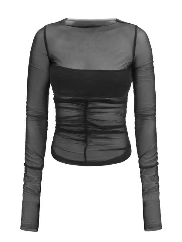 Rick Owens Tempio Bandeau Top - Black