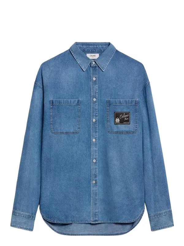 Celine Loose Denim Shirt - Multicolor
