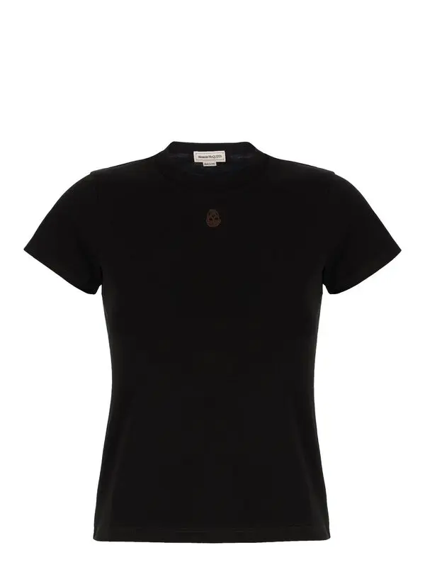 Alexander McQueen Solid Short Sleeve T-shirt - Multicolor