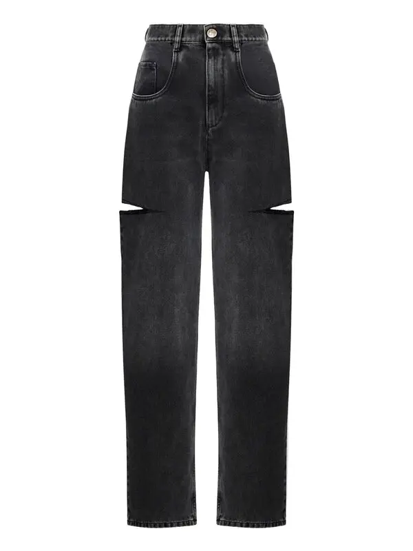 MAISON MARGIELA Destroyed Denim Jeans - Black