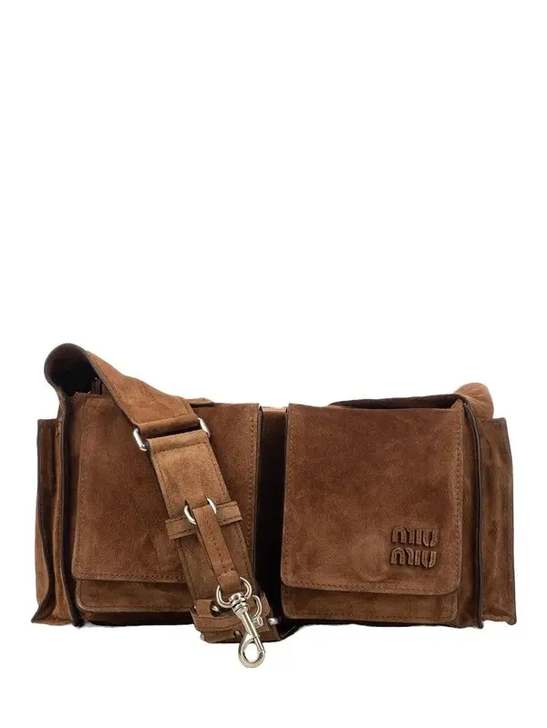 Miu Miu Suede Cross Body Bag - Multicolor