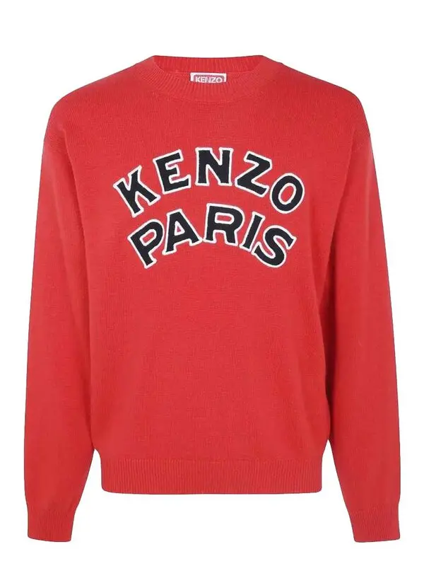 Kenzo Embroidered Logo Sweatshirt - Red