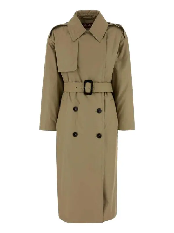 Max Mara Cotton Double-breasted Trench Coat - Brown