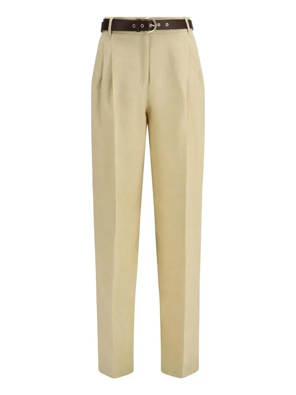 Max Mara Linen Trousers - Cream