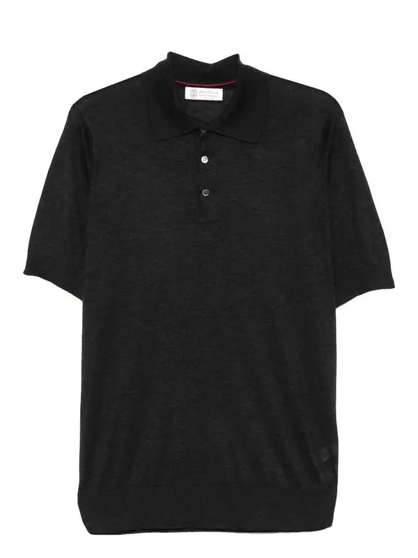 Brunello Cucinelli Grey Polo Shirts - Gray