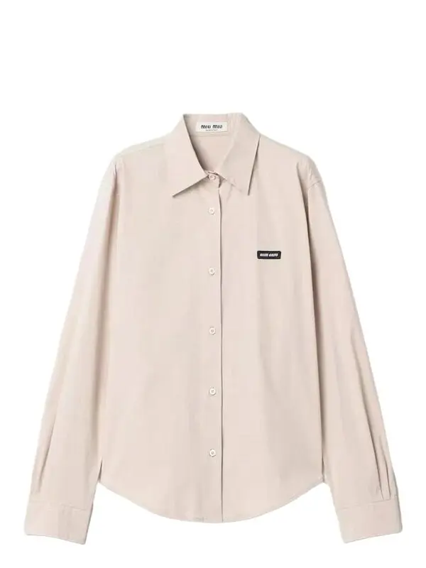 Miu Miu Stretch Poplin Shirt - Multicolor