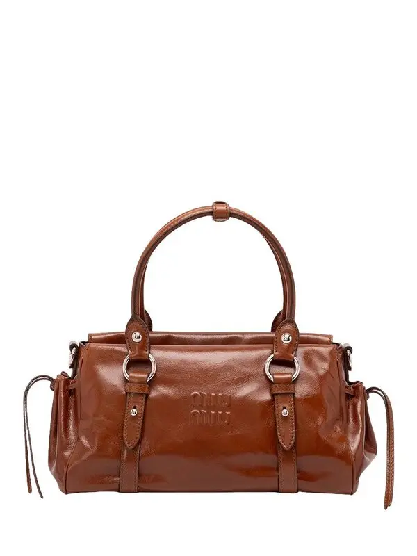 Miu Miu Shiny Leather Handbag - Multicolor