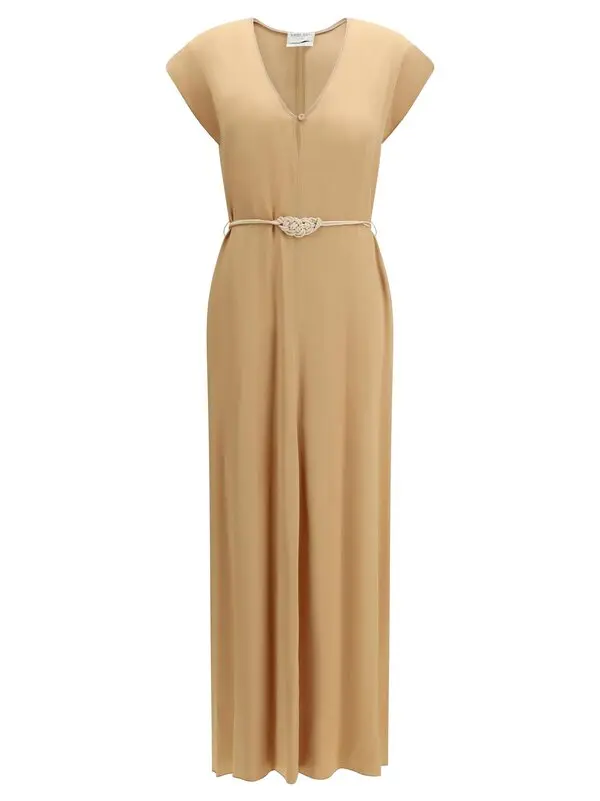 FORTE_FORTE Long Kaftan Dress - Orange