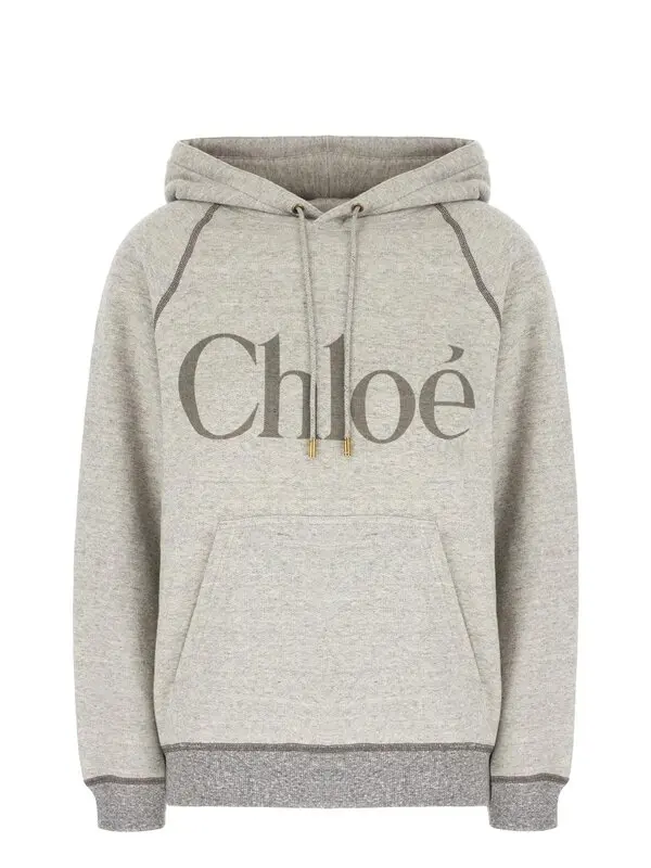 Chloé Logo Hooded Sweatshirt - Multicolor