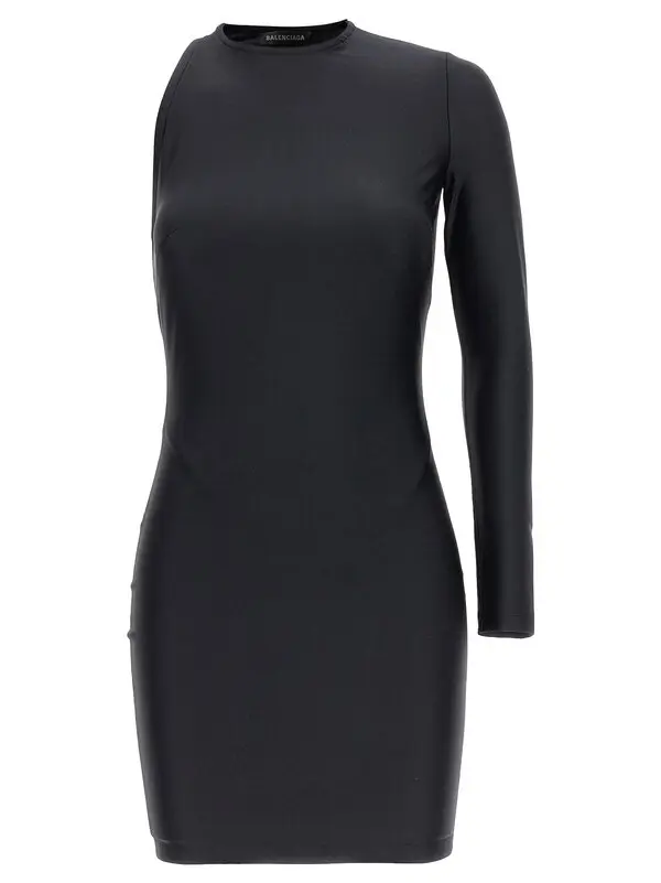Balenciaga One-shoulder Dress - Black