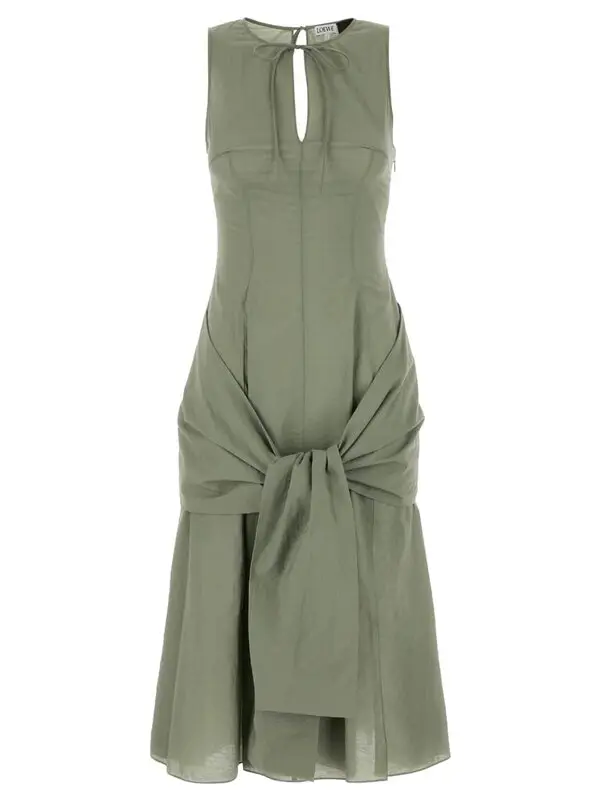Loewe Cotton Blend Dress - Green