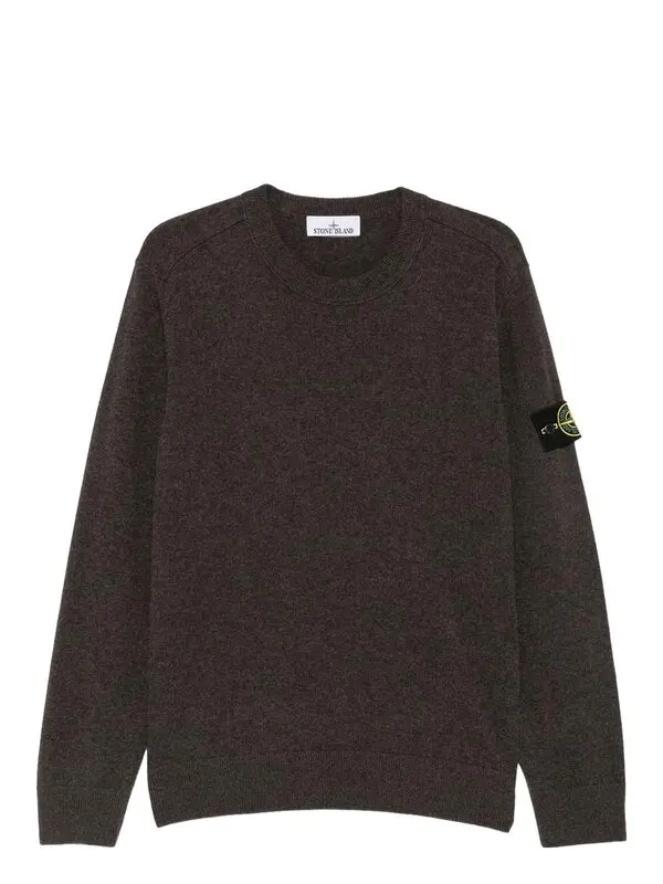 Stone Island Maglia Rws Wool Sweater - Gray