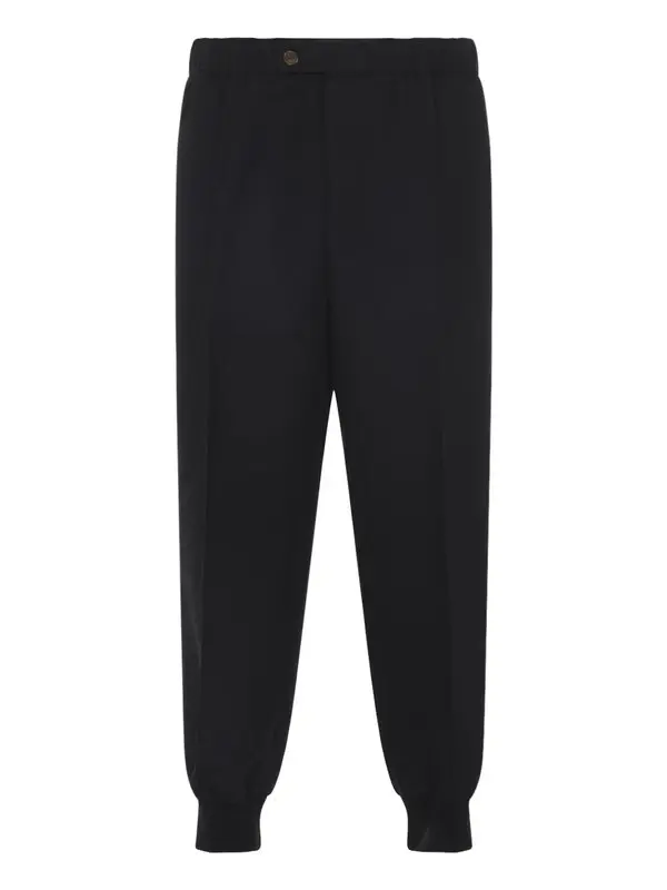 LANVIN Virgin Wool Track Pants - Black