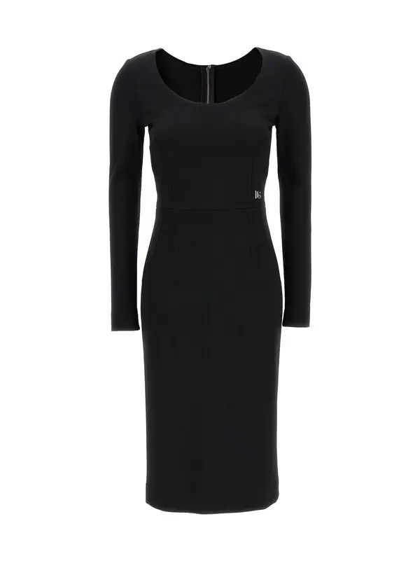Dolce & Gabbana Logo Dress - Black