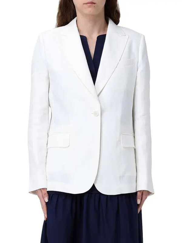 Max Mara Single-breasted Jacket - White