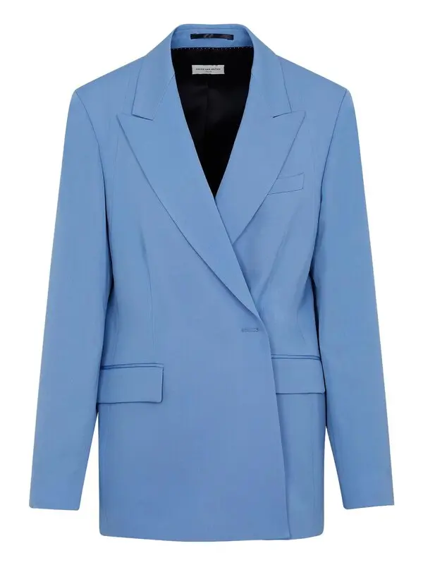 Dries Van Noten Wool Beno Jacket - Blue