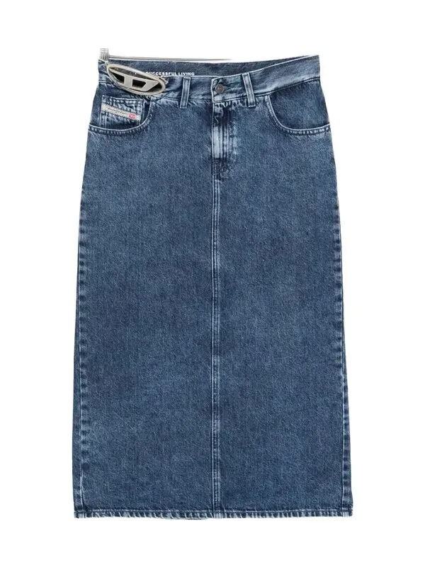 DIESEL® Denim Midi Skirt - Multicolor