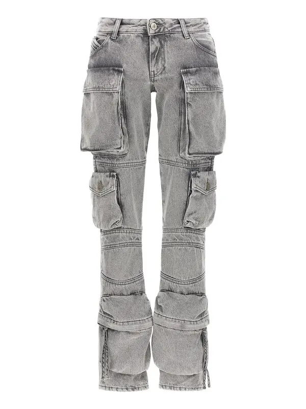 Attico Essie Denim Jeans - Gray