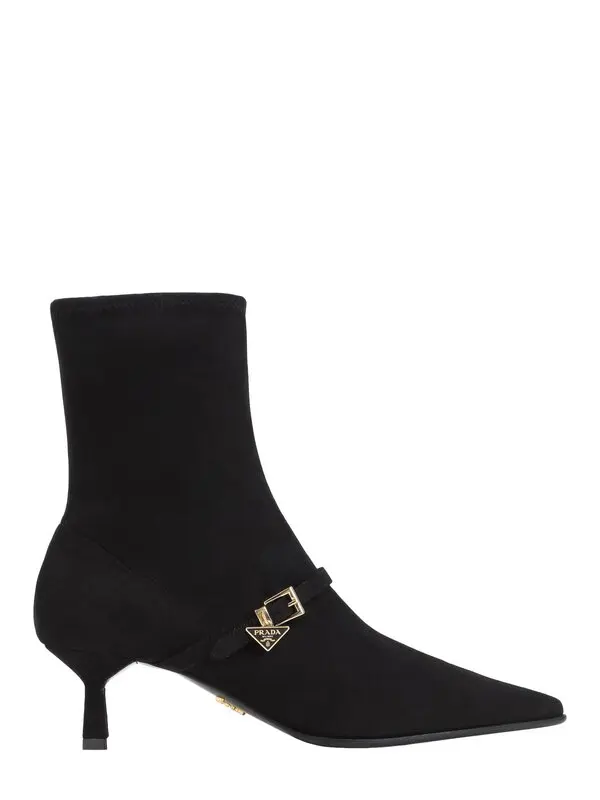 Prada Suede Bootie - Black