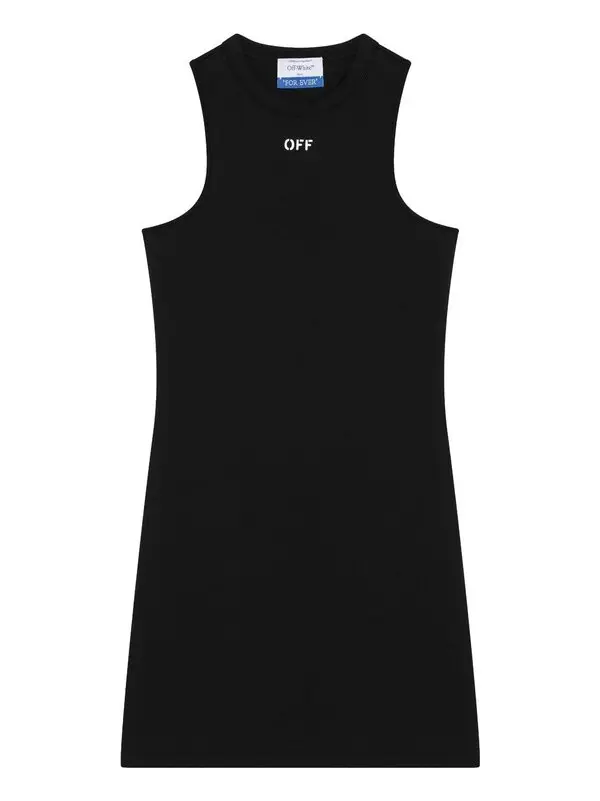 Off-White Logo Mini Dress - Black