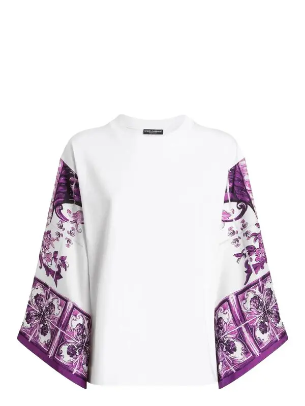 Dolce & Gabbana Majolica-print Blouse - White