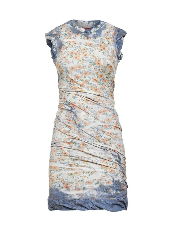 DIESEL® D-ayana Draped Mini Dress - Multicolor