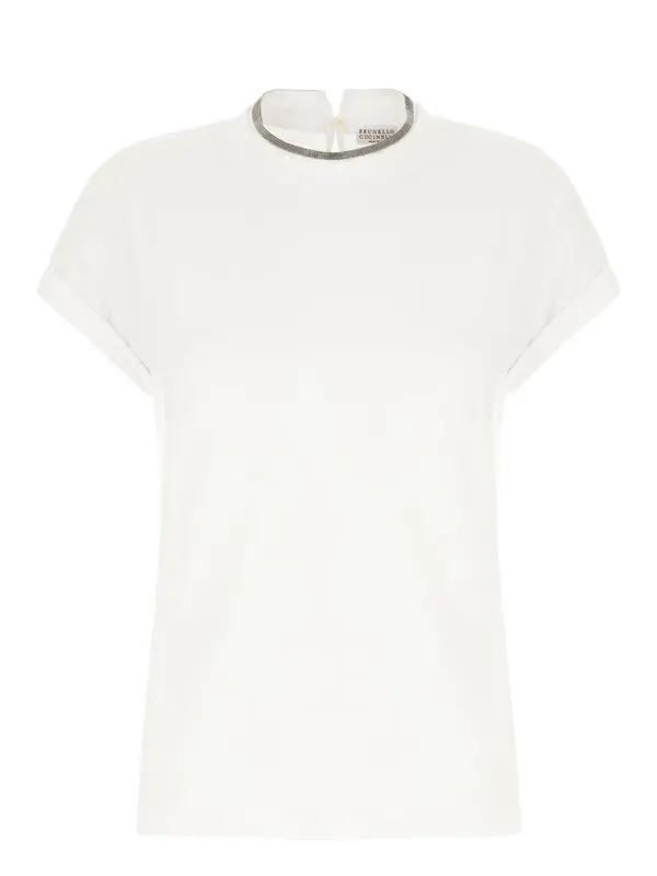 Brunello Cucinelli Embellished T-shirt - Multicolor
