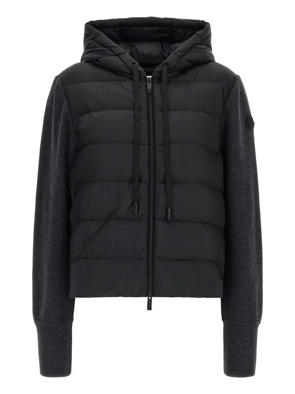 Moncler Padded Hybrid Cardigan - Gray