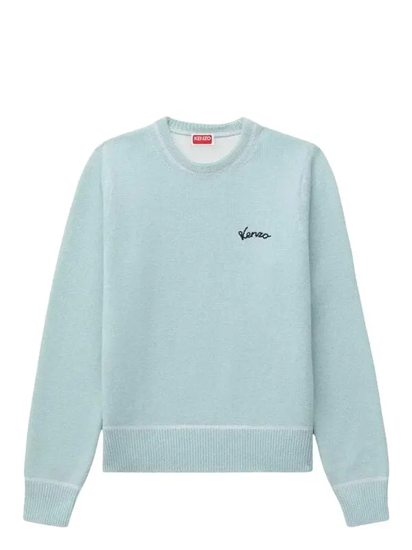 Kenzo Varsity Cotton Sweater - Blue