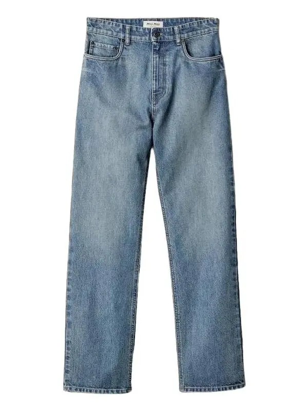 Miu Miu Denim Straight-leg Jeans - Blue