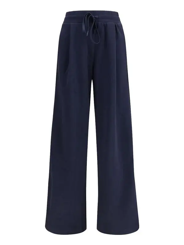Max Mara Cotton Jogging Trousers - Blue